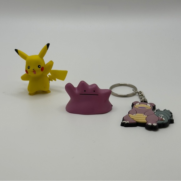 Tomy | Toys | Pikachu And Ditto Figurines With Keychain | Poshmark